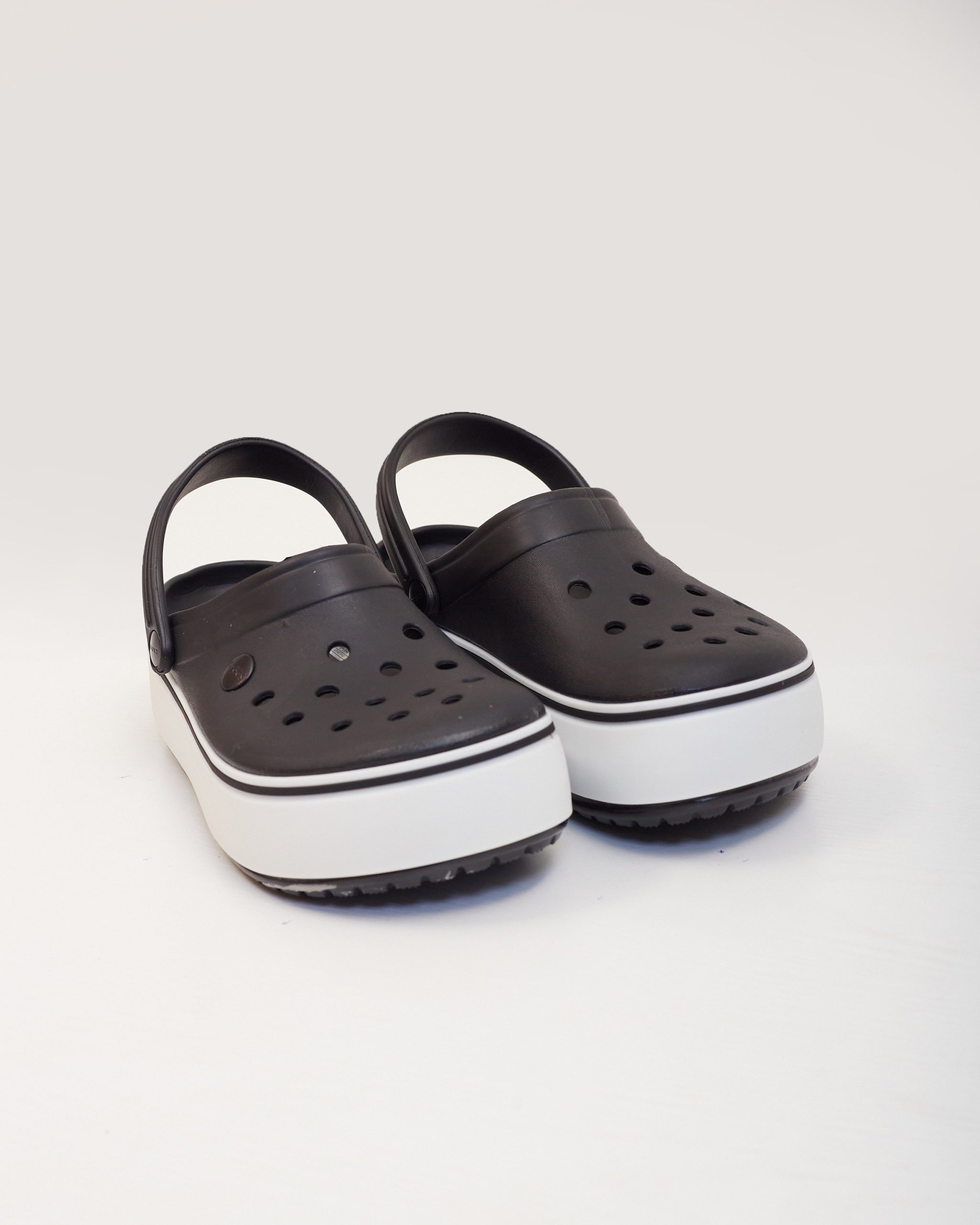 BLACK PLATFORM CLOGGS CROCS - Posh Apparels