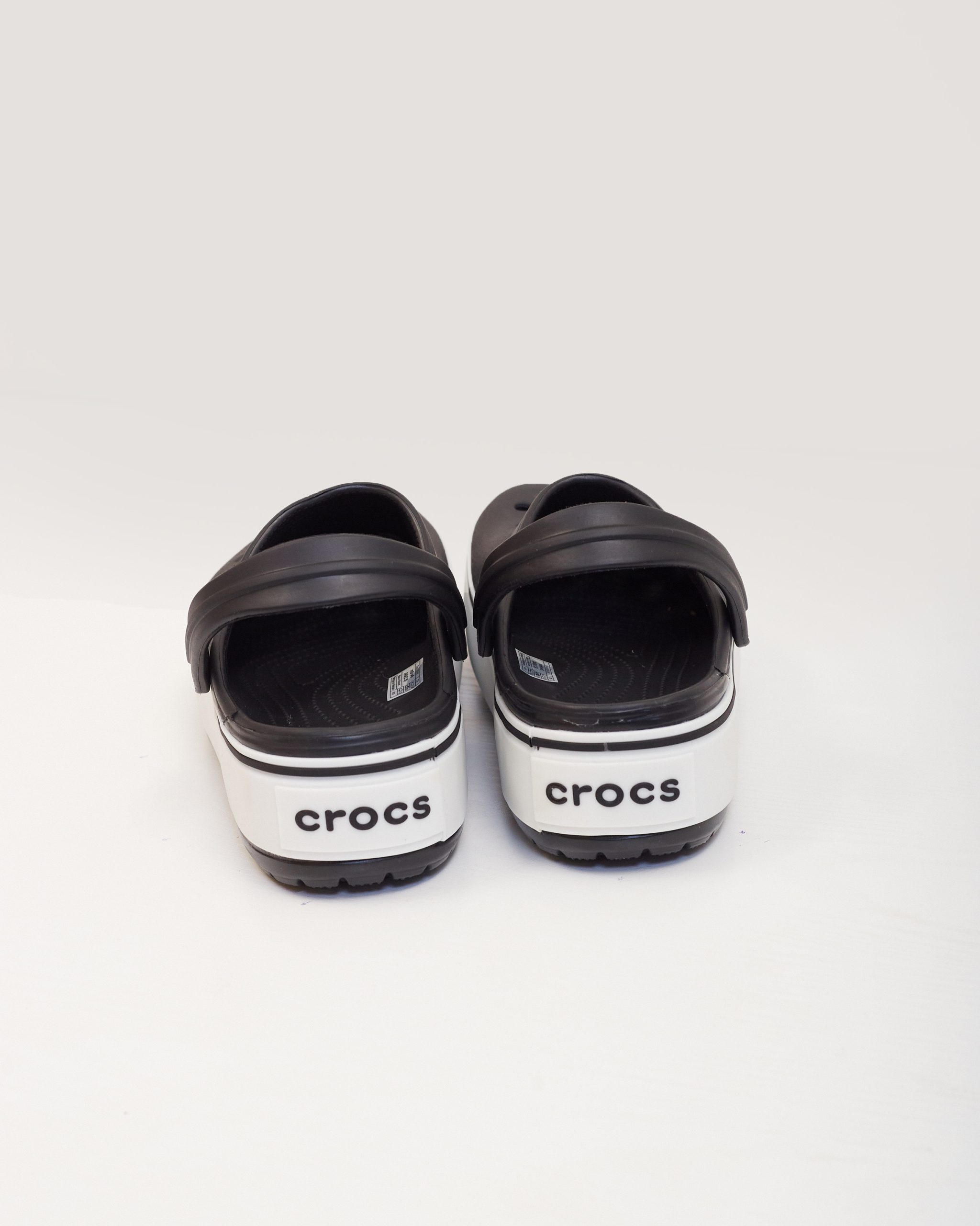 BLACK PLATFORM CLOGGS CROCS - Posh Apparels