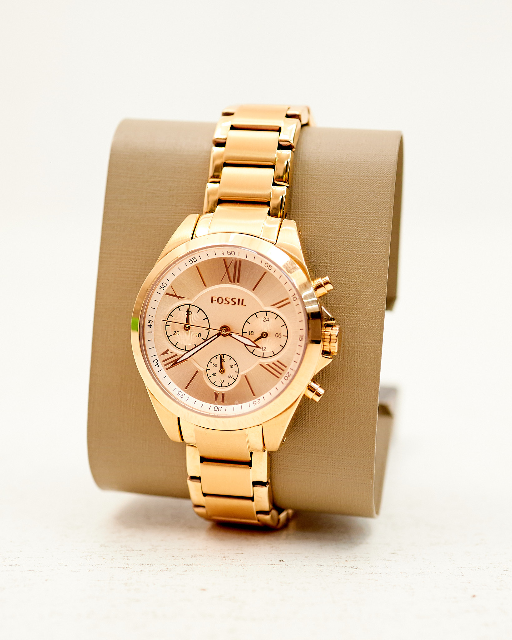 FOSSIL BQ3036 ROSE GOLD CHRONOGRAPH – Posh Apparels