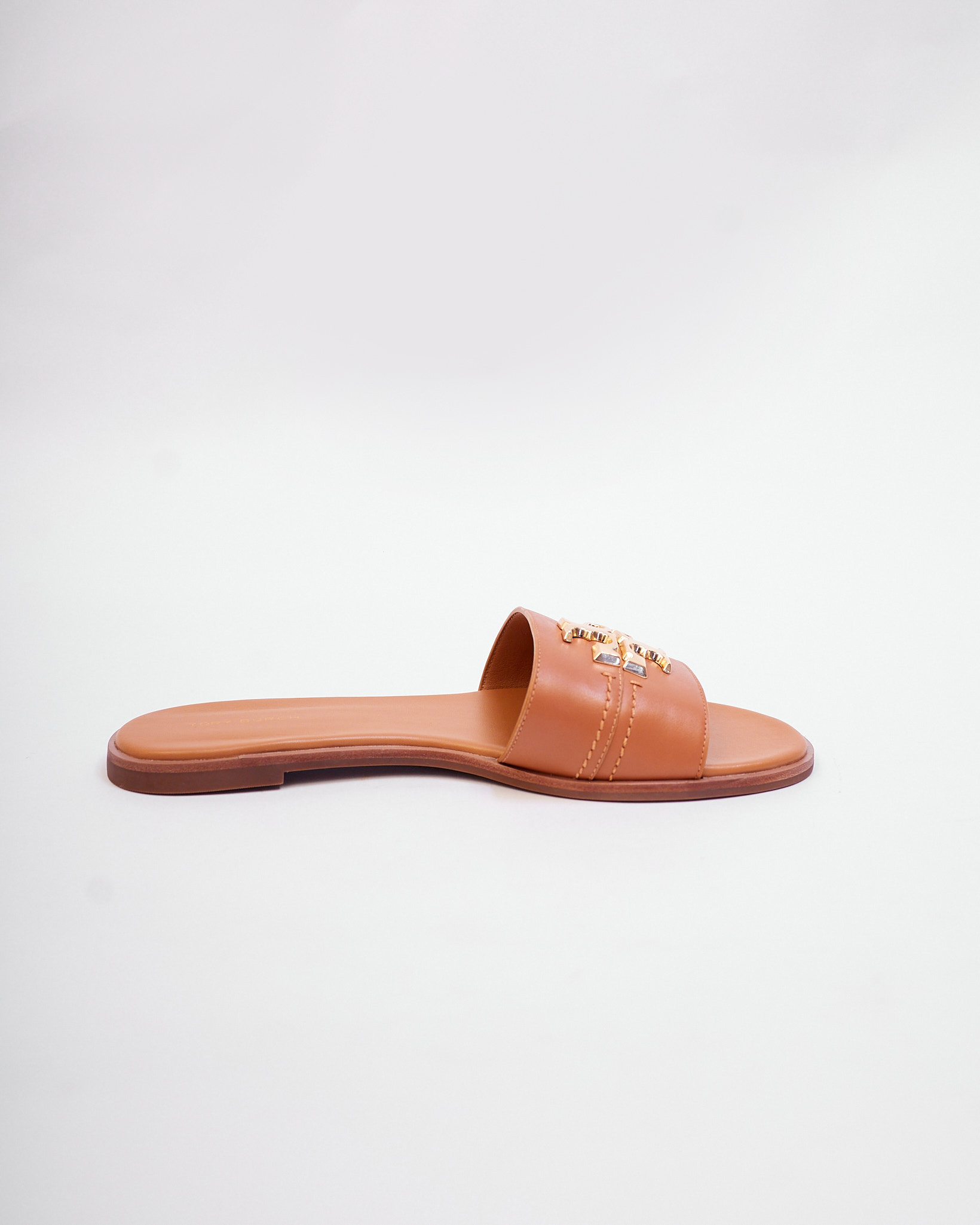 TORY BURCH EVERLY PERFECT TAN SLIPPERS – Posh Apparels